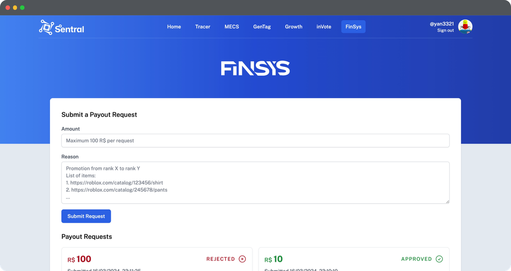 FinSys Usage Guide
